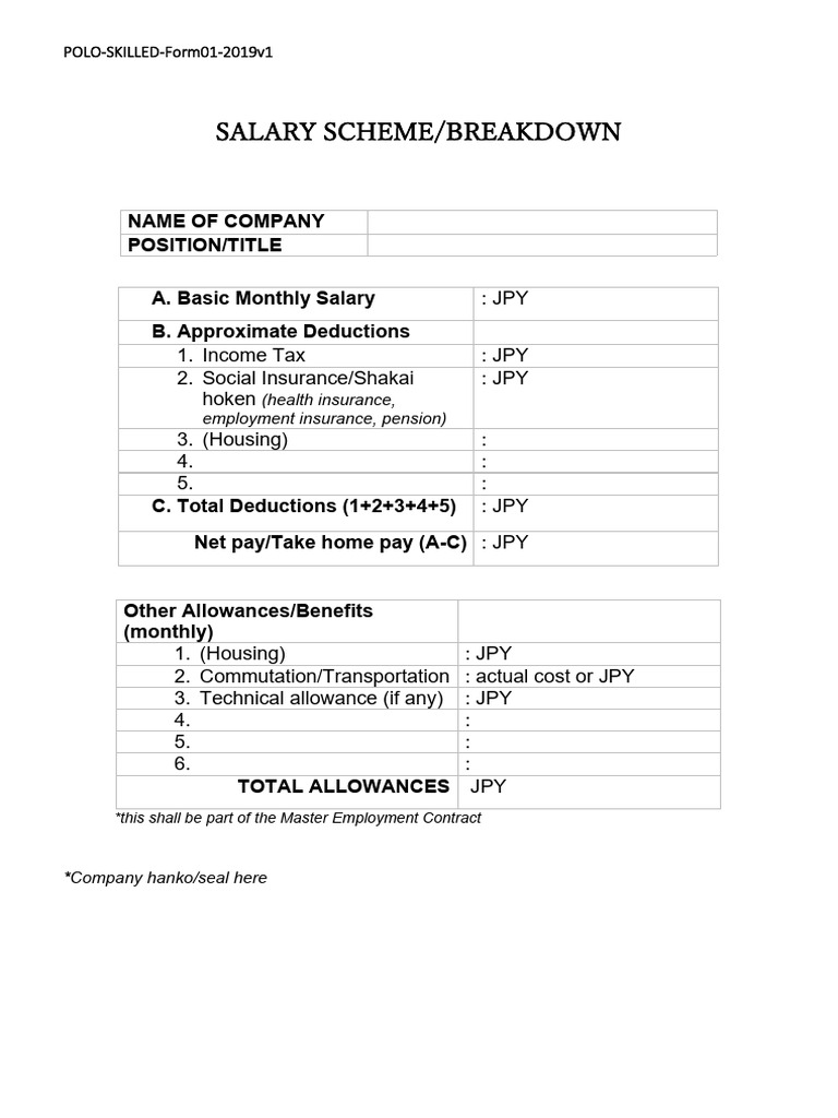 Salary Breakdown and Allowances Guide | PDF