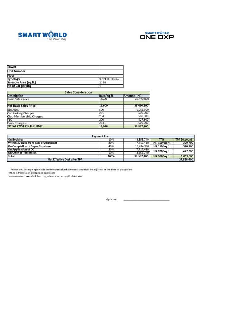 SW Costing Sheet Calculator - 25th Oct'23 Onwards | PDF | Taxes | Economies
