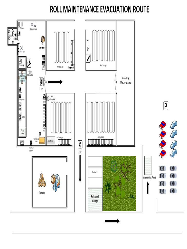 Visio-Evacuation Route - VSDX | PDF