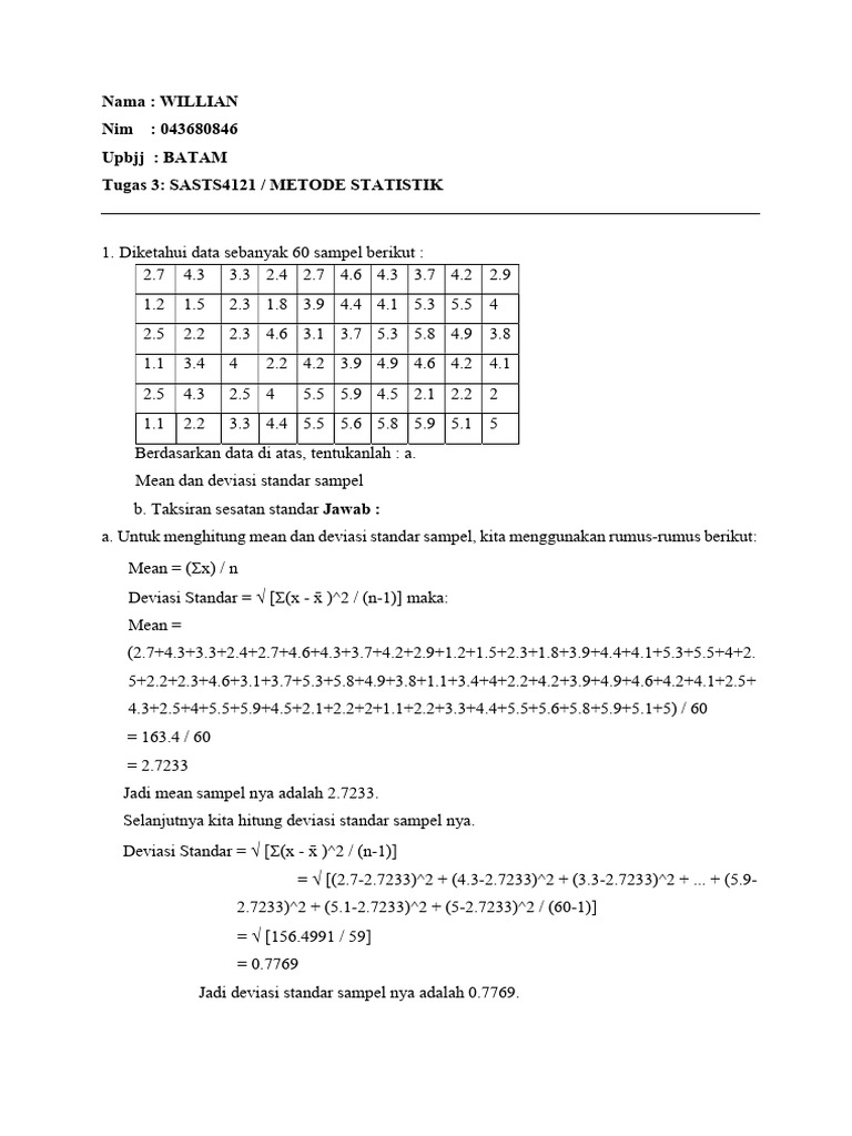 Tugas-3-metode-statistik | PDF