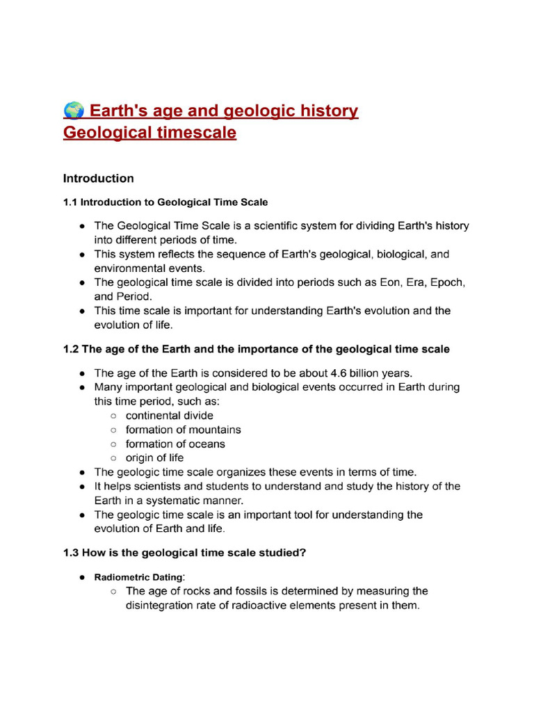 Geological time scale (English) | PDF
