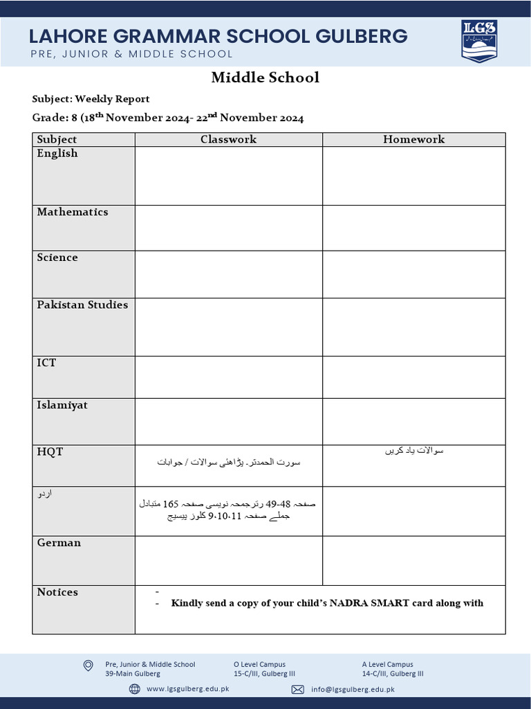 Weekly Report G8 22nd Nov 2024 | PDF