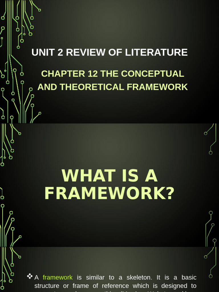 Chapter 12 The Conceptual and Theoretical Framework | PDF | Theory ...