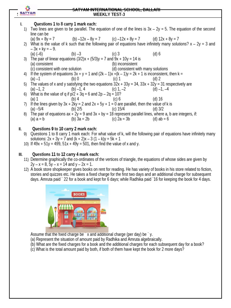 WEEKLY TEST-3 | PDF | Equations | Mathematical Analysis