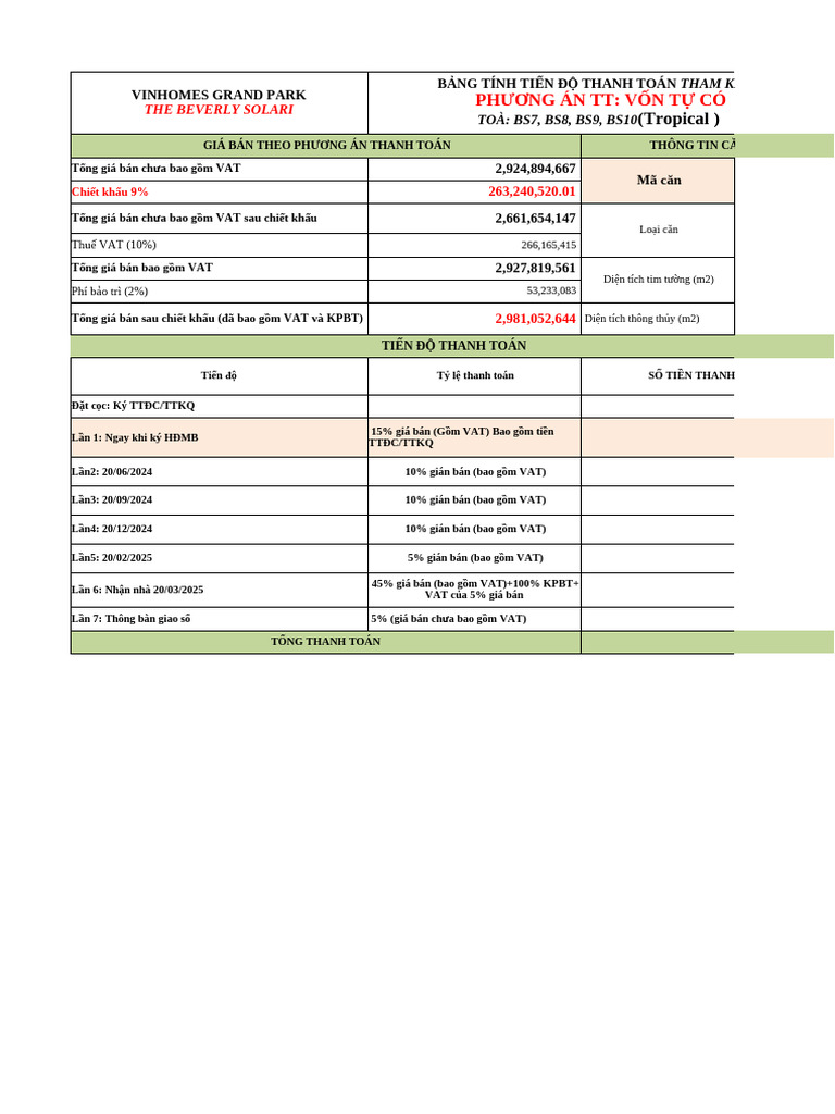 ISO BÁO GIÁ Beverly Solari (Tropical) 06042024 V05 | PDF