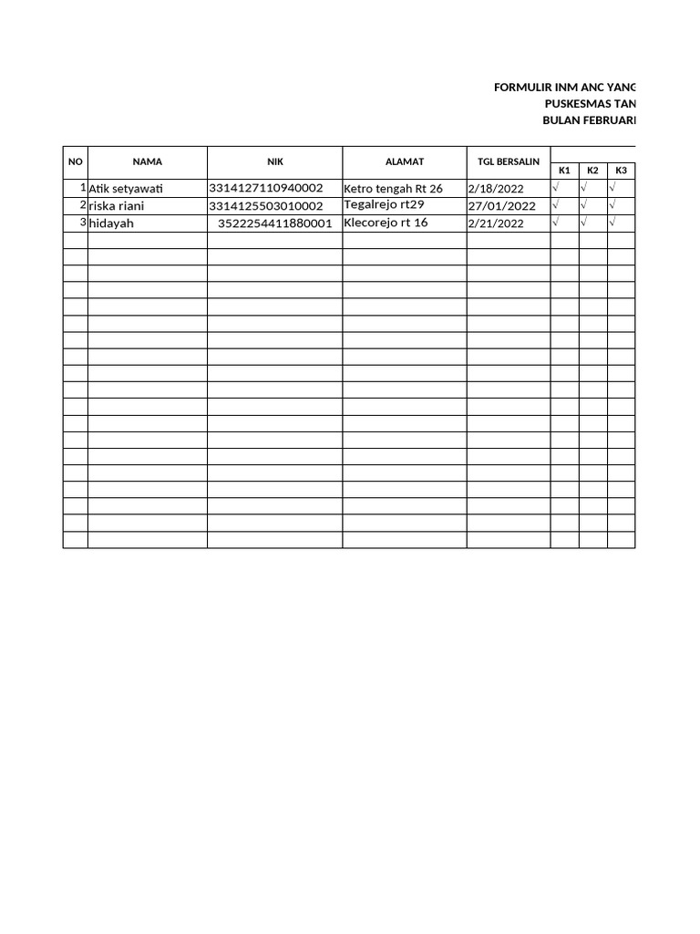 Form ANC NOVIA | PDF