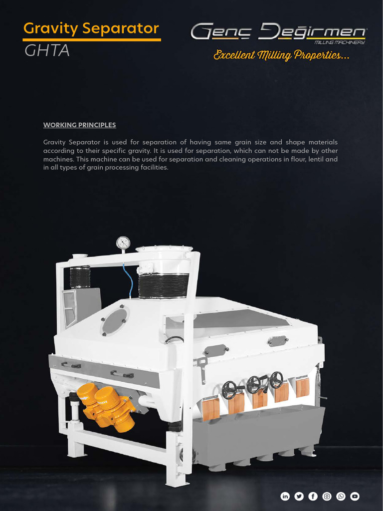 Gravity Separator: Features & Specs | PDF