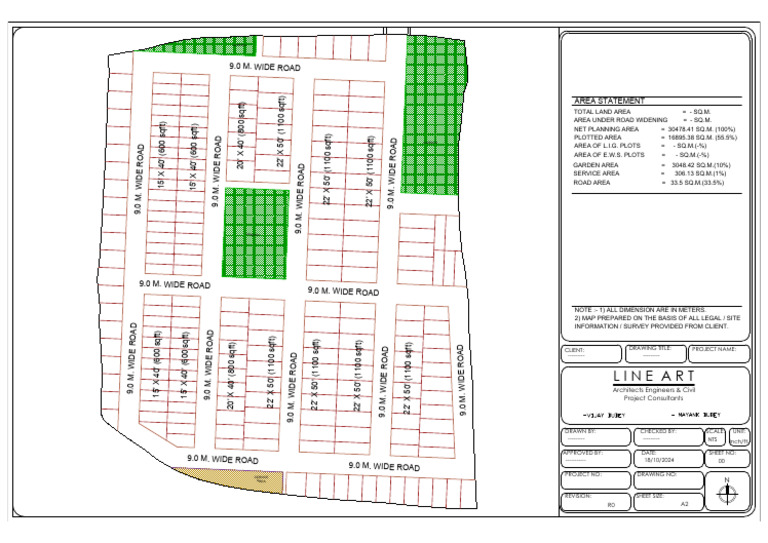 Residential Plot Layout Plan | PDF | Cartography | Geographic Data And ...