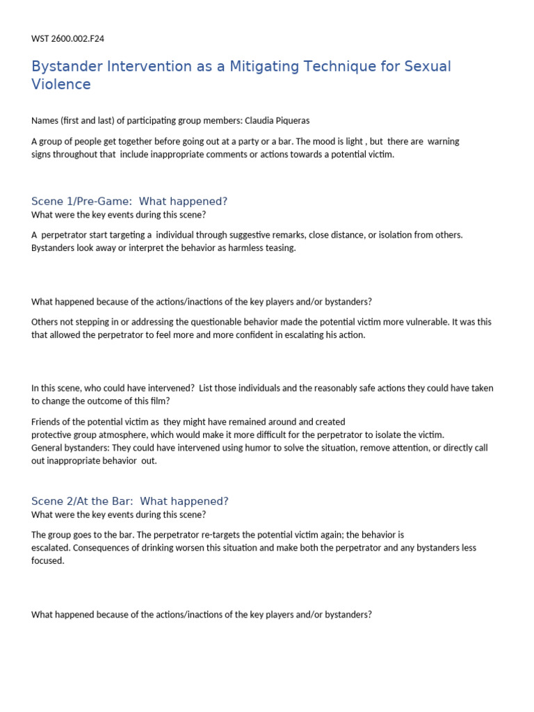 Who Are You Worksheet | PDF | Violence | Sexual Violence