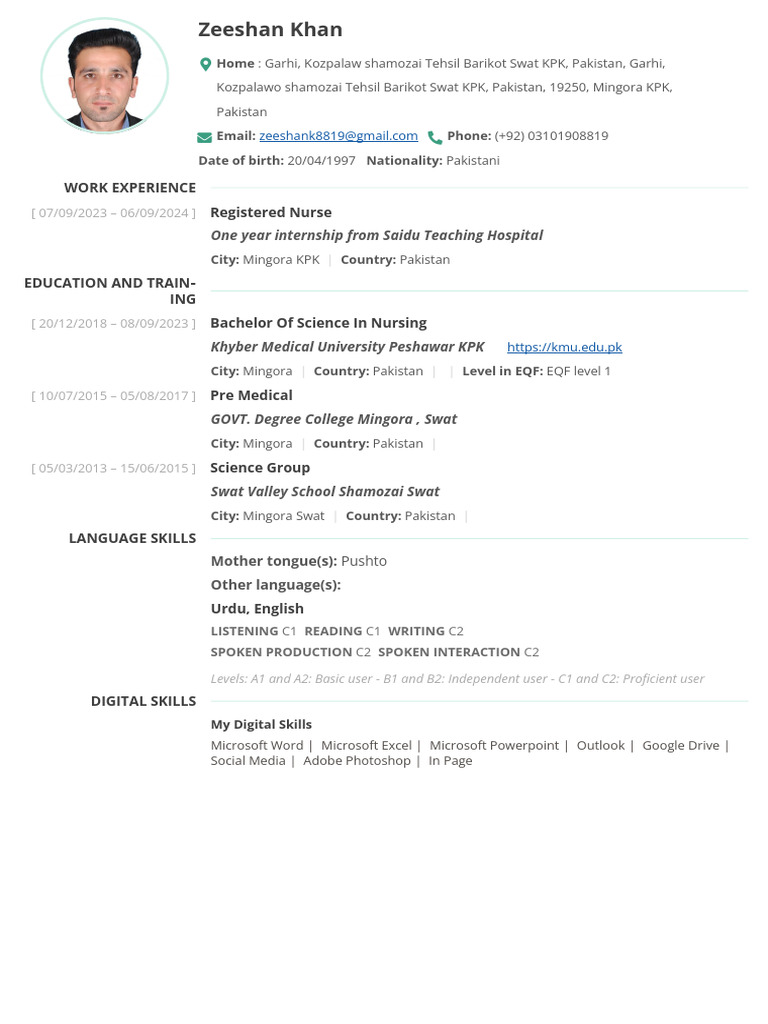 Zeeshan New CV | PDF