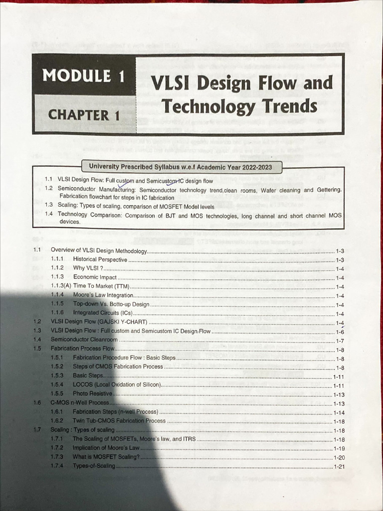 VLSI Chapter 1 | PDF