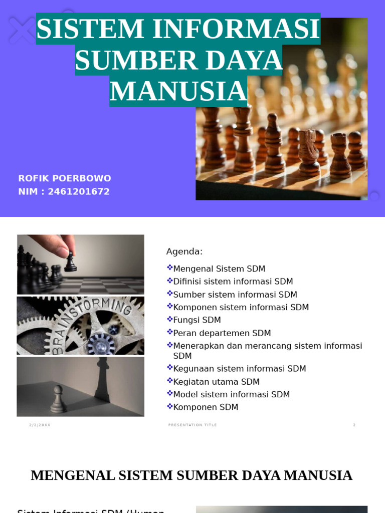 Sistem Informasi Sumber Daya Manusia Rofik Porbowo | PDF