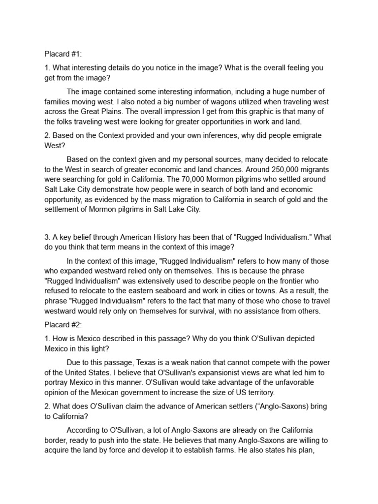 Manifest Destiny | PDF | North America | Society Of The United States