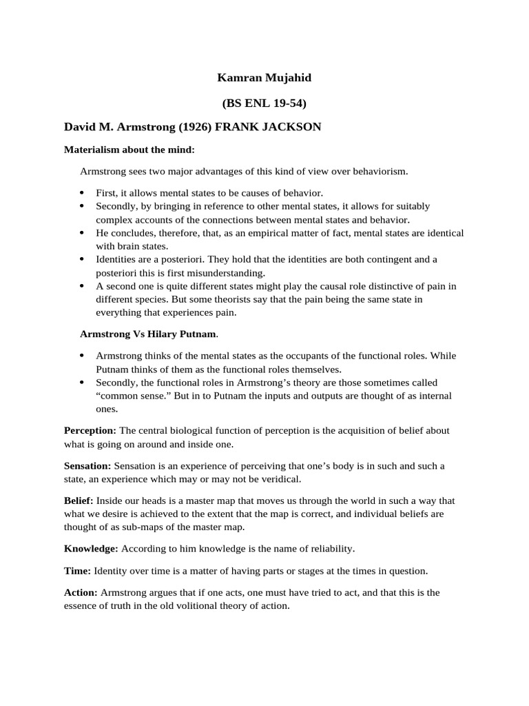 Assignment by Muhammad Kamran Mujahid | PDF | Experience | Causality