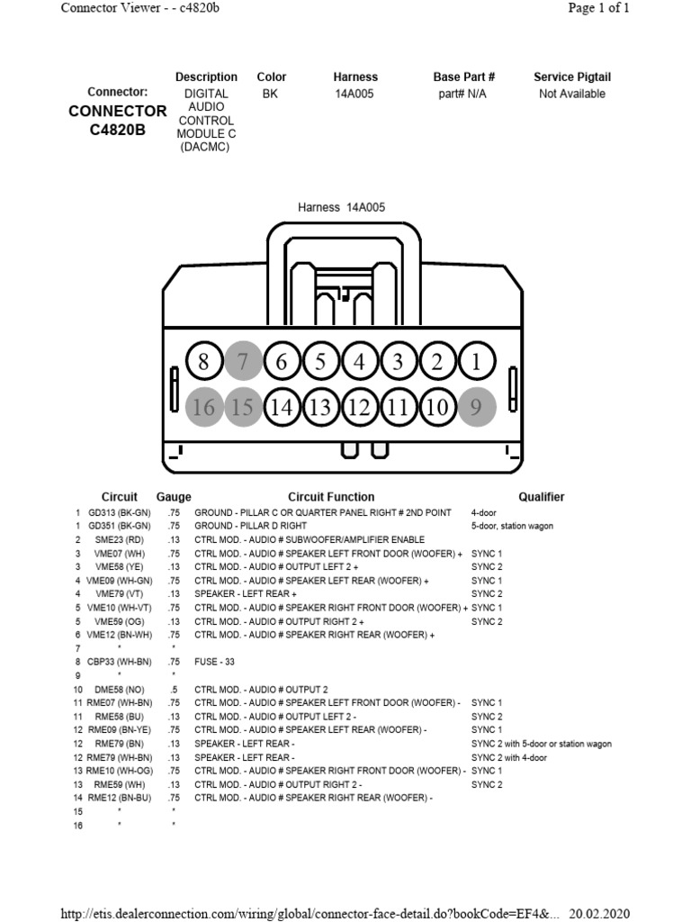 Audio Control Module Wiring Guide | PDF | Loudspeaker | Electronic ...