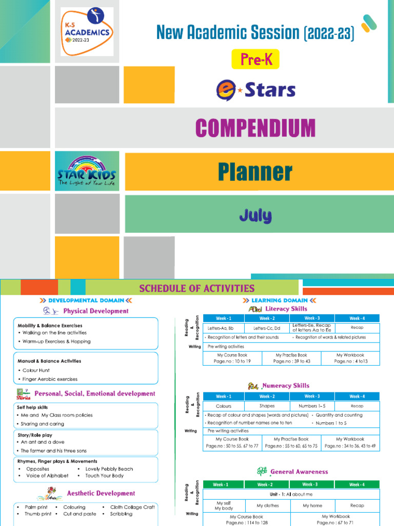 Compendium Prek July | PDF