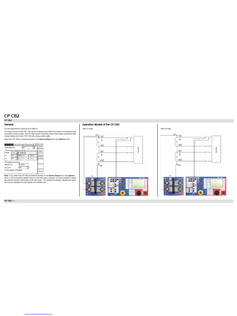 CP Cb2: General Operation Modes of The | PDF
