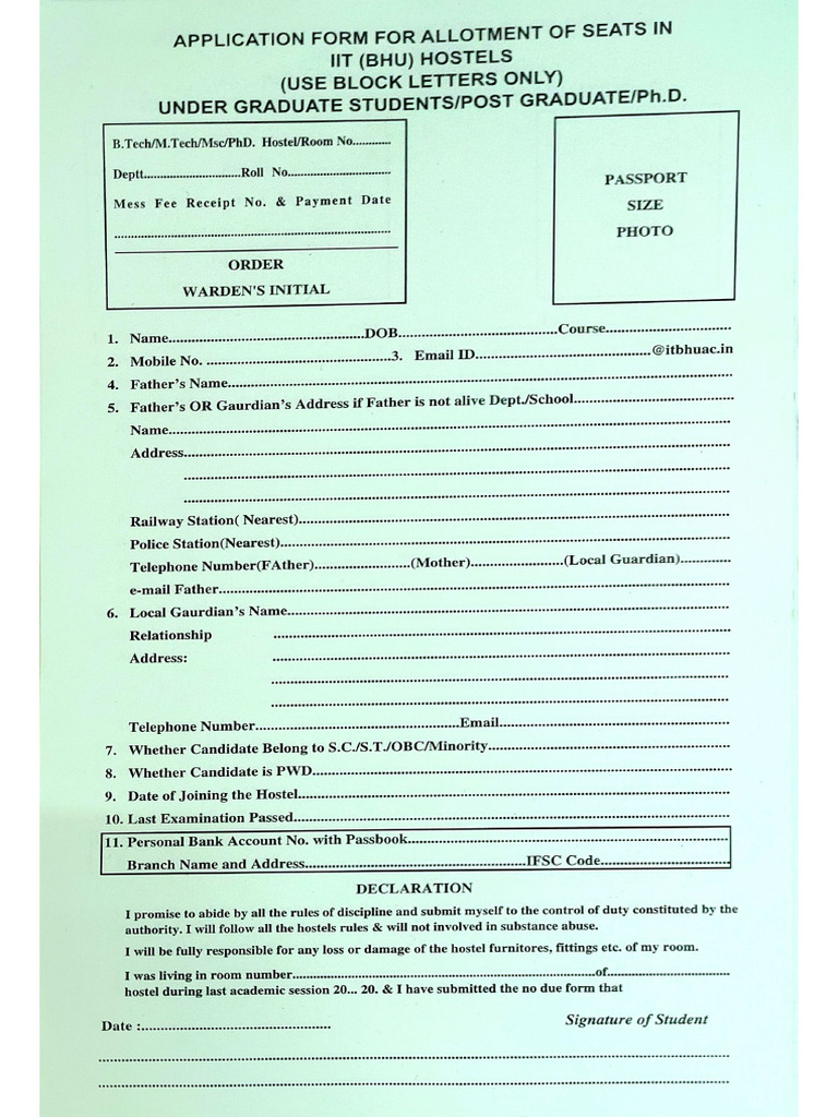 hostel_allotment_form | PDF