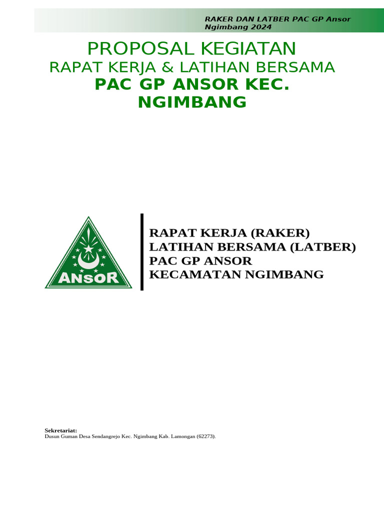 Proposal Raker 2024-2027-1 | PDF