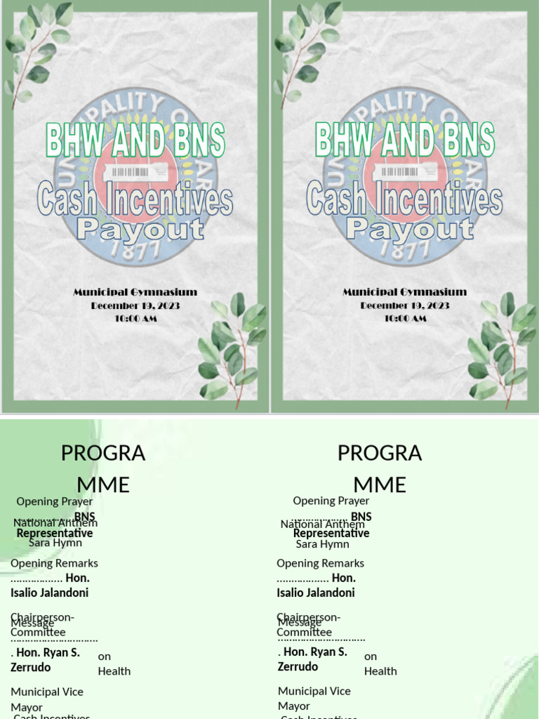 BHW BNS Prog | PDF