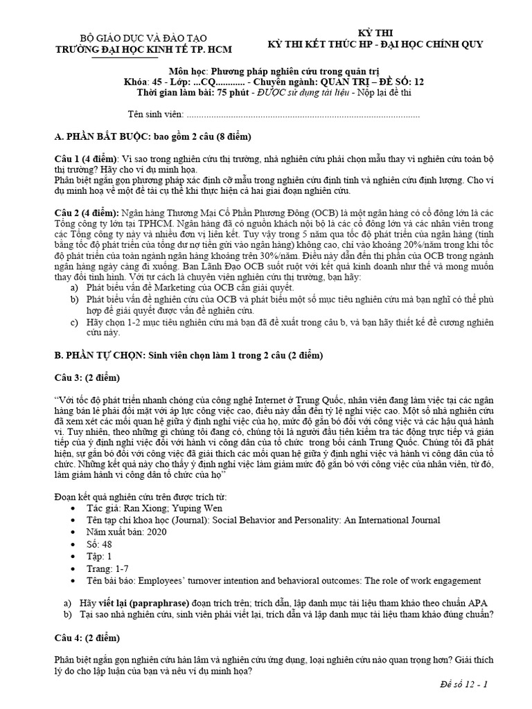 Dethi PPNCQT K45 HKC2020 AD Ca07g Ver02 | PDF