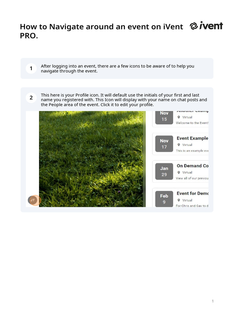 Ivent PRO Attendee Guide - How To Navigate An Event | PDF | Software | Computing