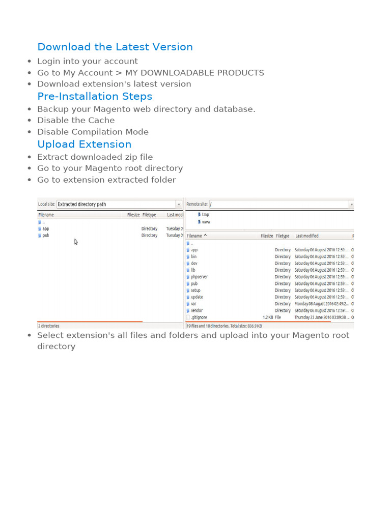 Extension Installation Guide for Magento2 | PDF Extension Installation Guide for Magento2 | PDF