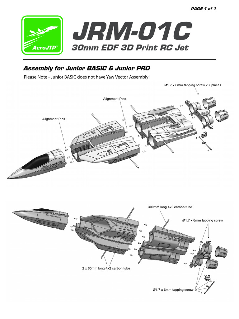JRM-01C30 Junior Assembly Instructions 01 | PDF