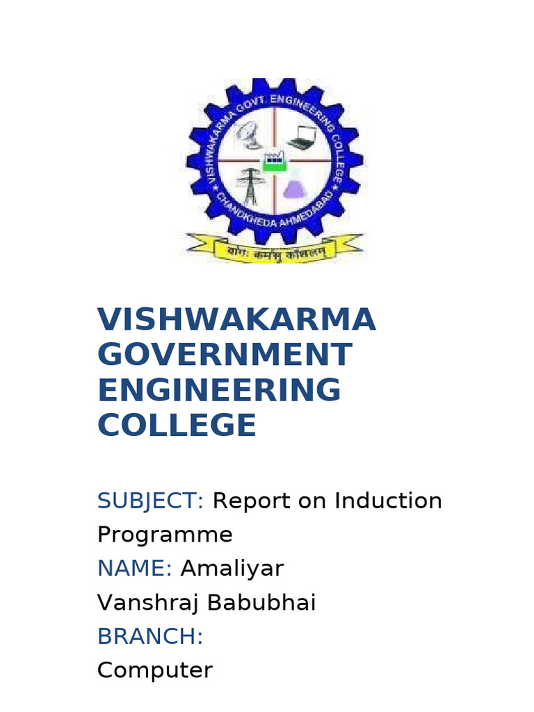 VGEC Induction Program Report | PDF | Artificial Intelligence | Intelligence (AI) & Semantics