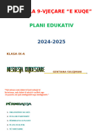 Plani Vjetor I Shkollës 2025 | PDF