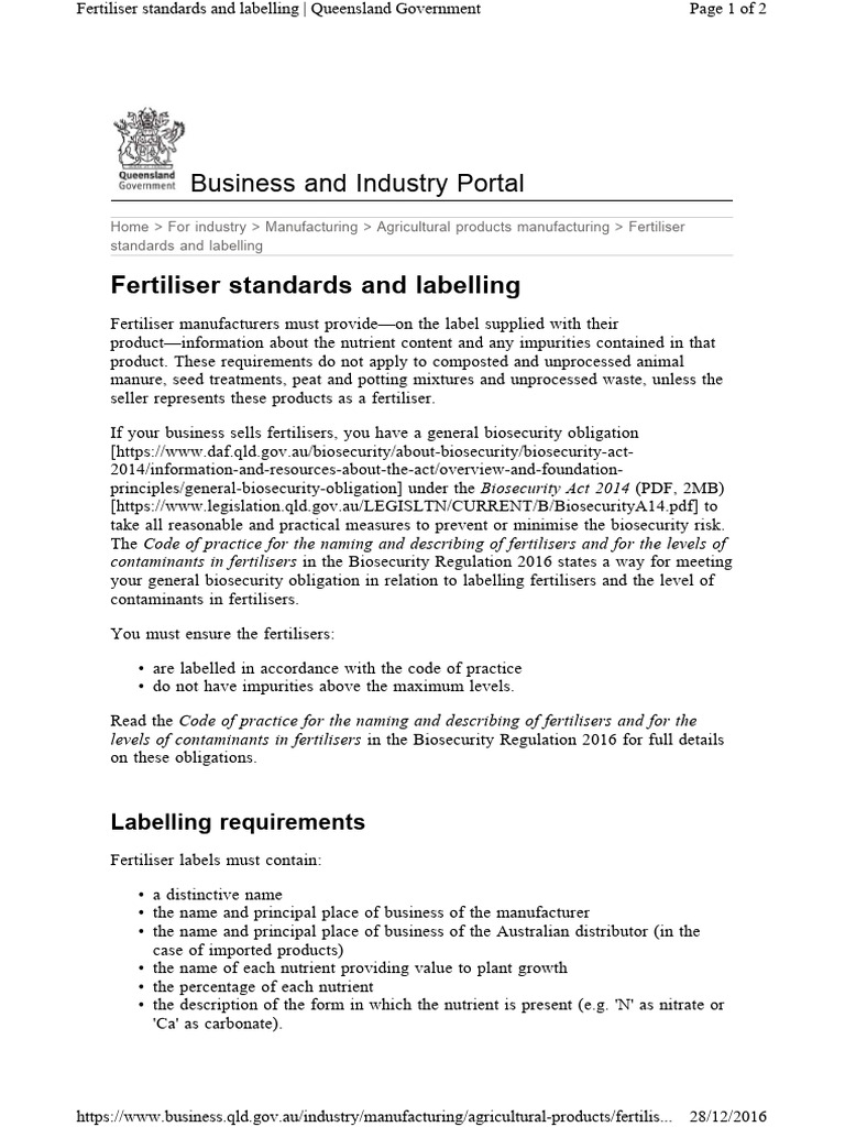 FEEDS - ADDITIVES - LABELLING Australia | PDF | Fertilizer | Horticulture