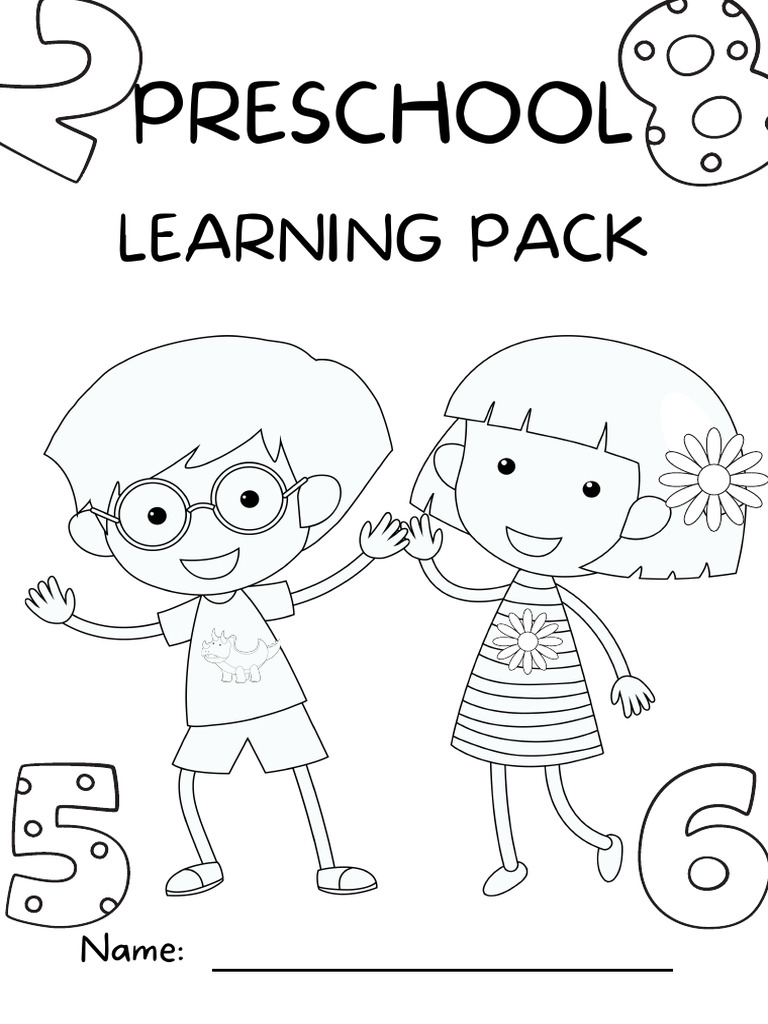 Back To School Preschool Learning Pack Worksheets | PDF