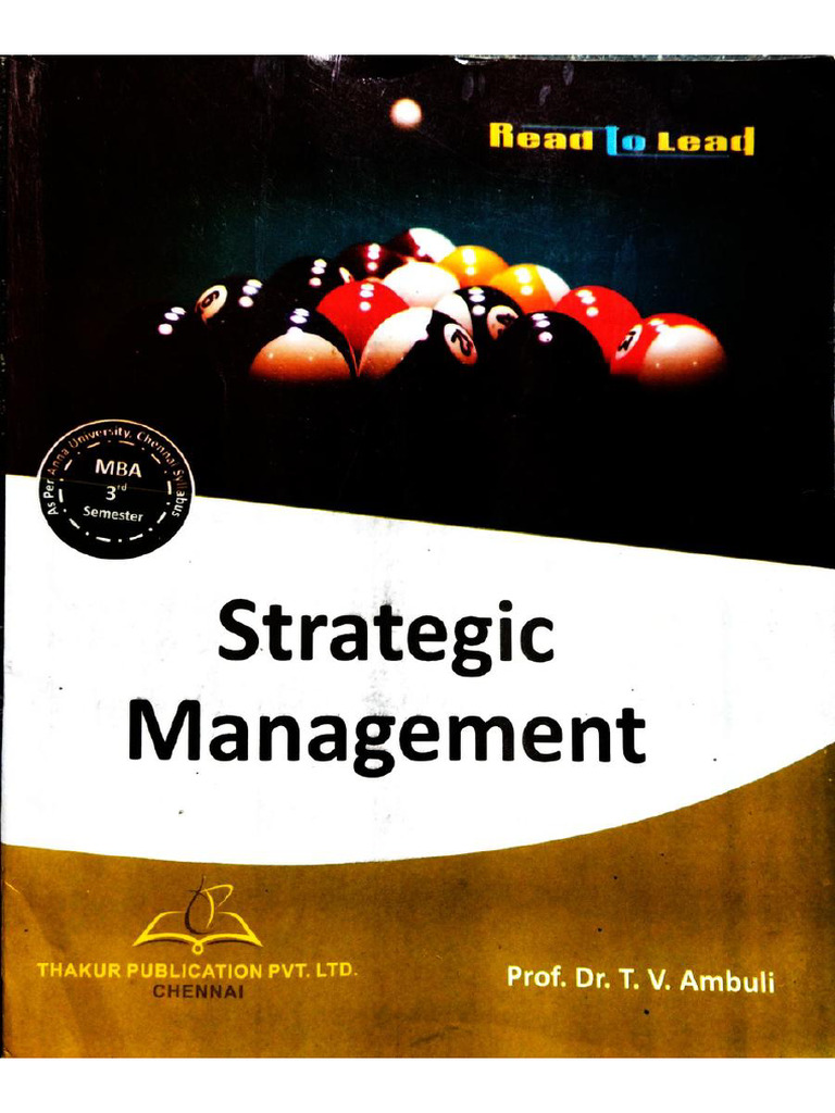 Strategic Management Book by Thakur Publication PDF Free | PDF