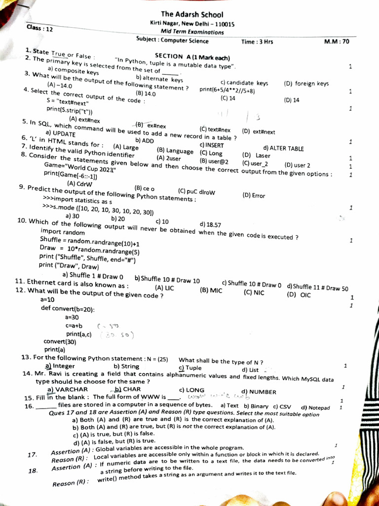 TAS computer science | PDF | Sql | Computer Programming TAS computer science | PDF | Sql | Computer Programming