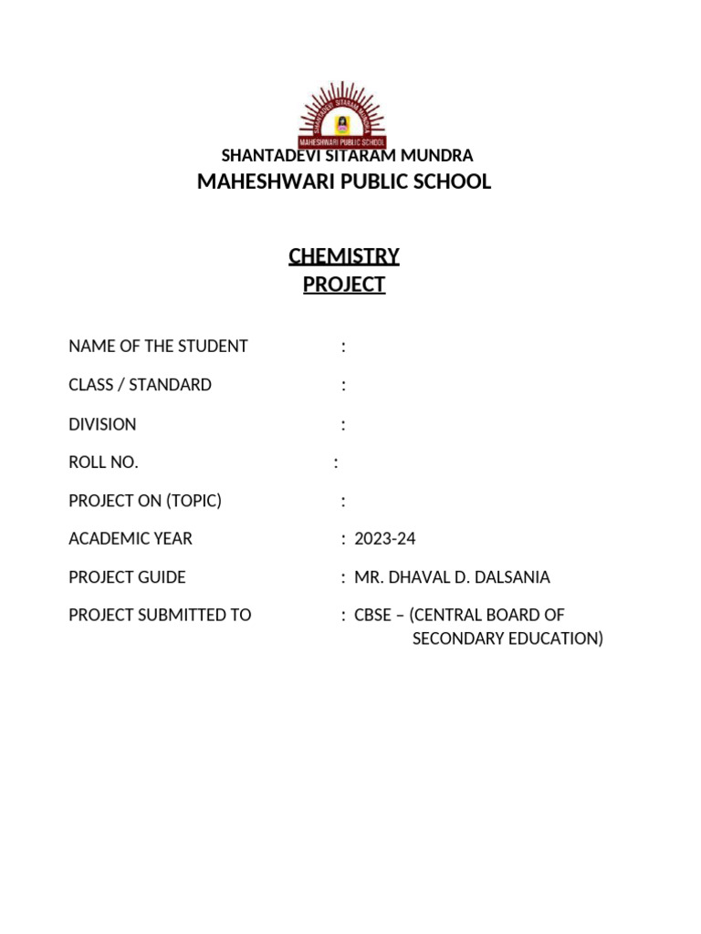 BST Project Front Page-2 | PDF