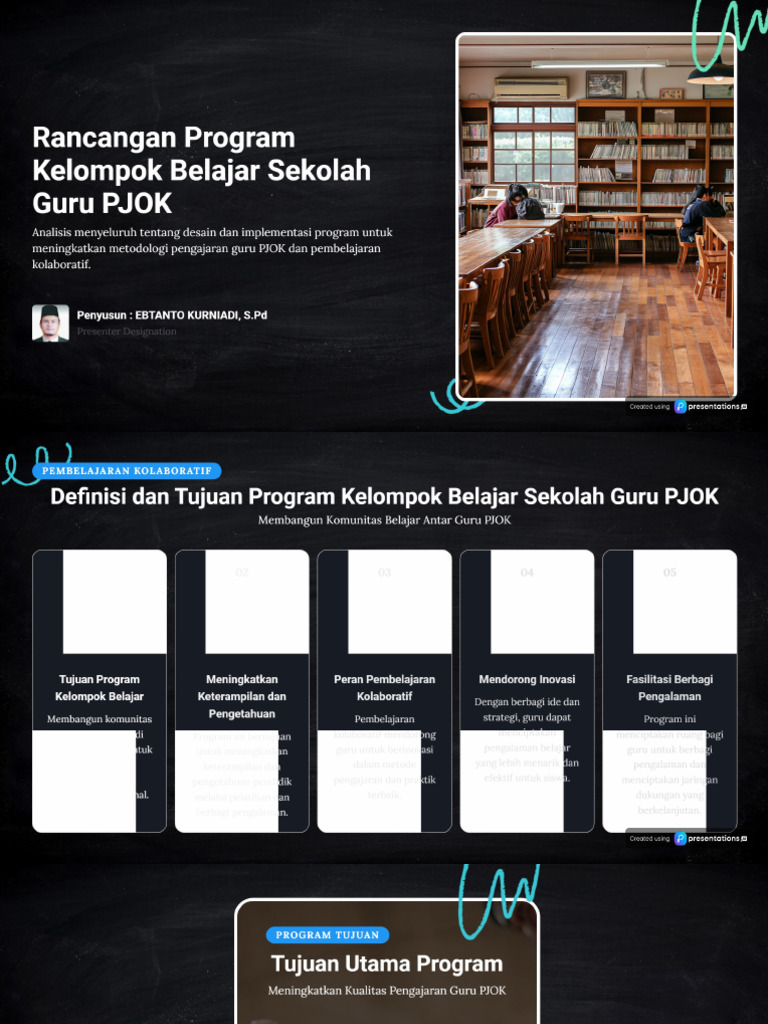 Rancangan Program Kelompok Belajar Sekolah Guru PJOK | PDF