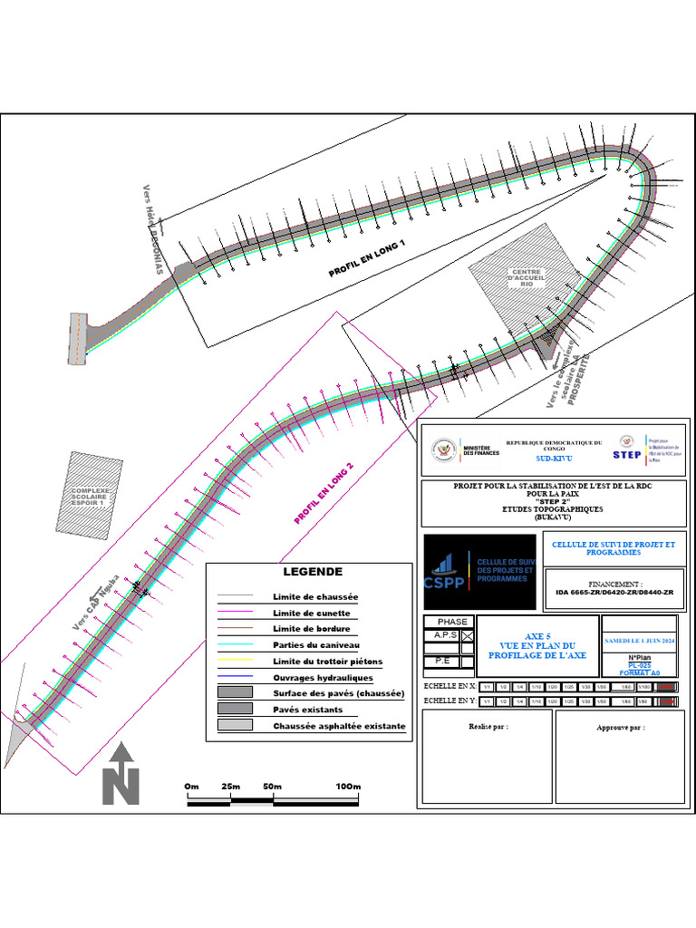 025 Axe5 Vue en Plan Du Profilage Print A0 | PDF