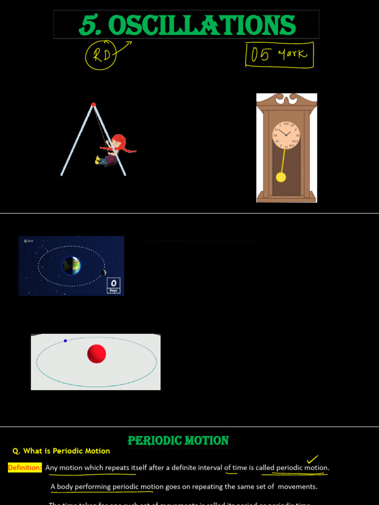 Understanding Oscillations and S.H.M. | PDF | Oscillation | Pendulum