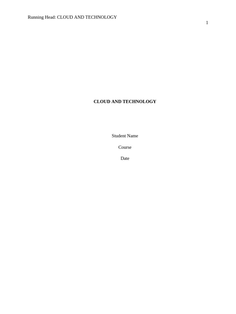 Cloud And Technology Pdf Cloud Computing Computing