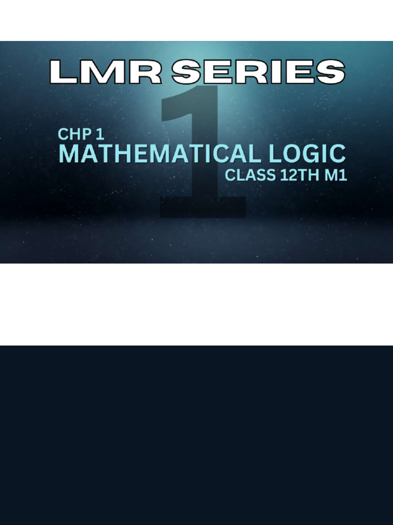 Logic LMR File 1 | PDF