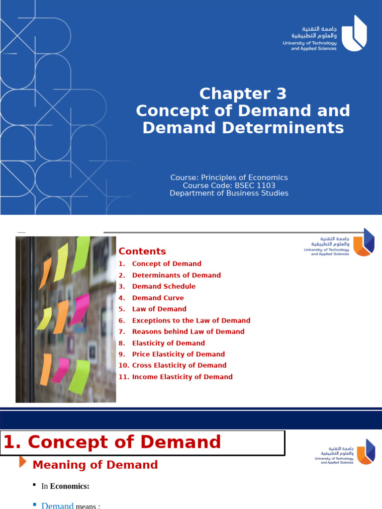 Chapter 3 Demand and Demand Determinents (2) (1) | PDF | Elasticity ...