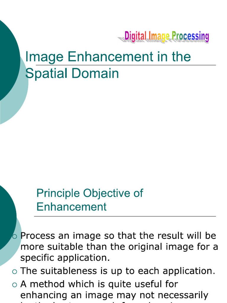 Image Enhancement - Point - Processing | PDF