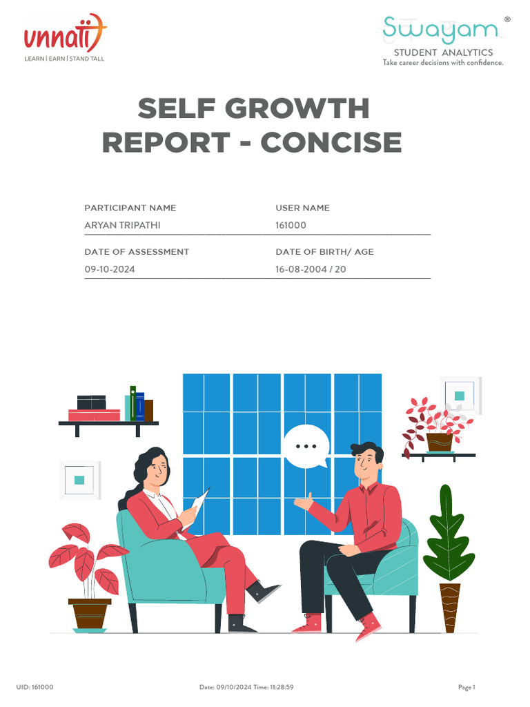 Self Growth Report - Concise: Student Analytics | PDF | Empathy ...