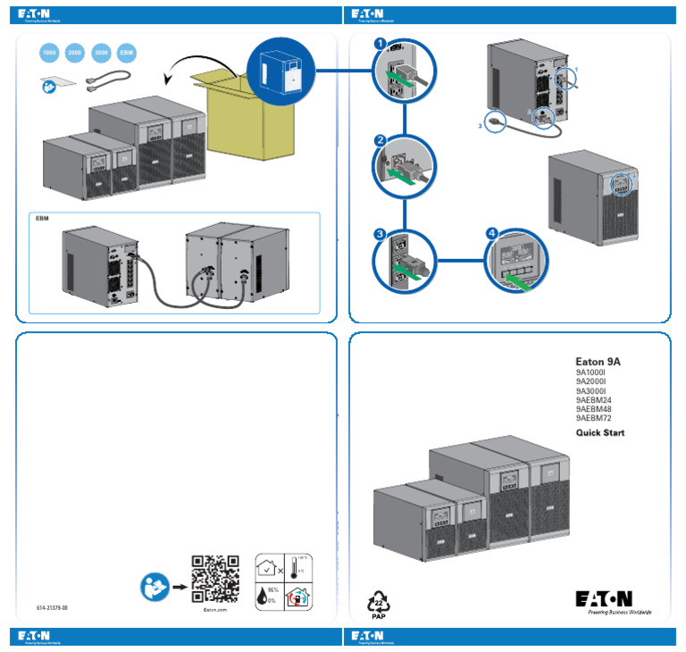 Eaton 9a Tower Ups and Ebm Quickstart en East Asia | PDF