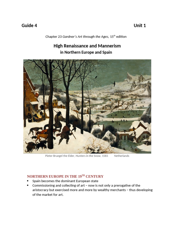 G-4 - High Renaissance-in-Northern Europe-1 | PDF | Albrecht Dürer ...