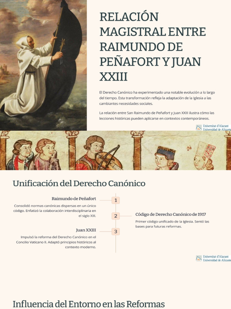Relación Magistral San Raimundo de Peñafort y Juan XXIII | PDF
