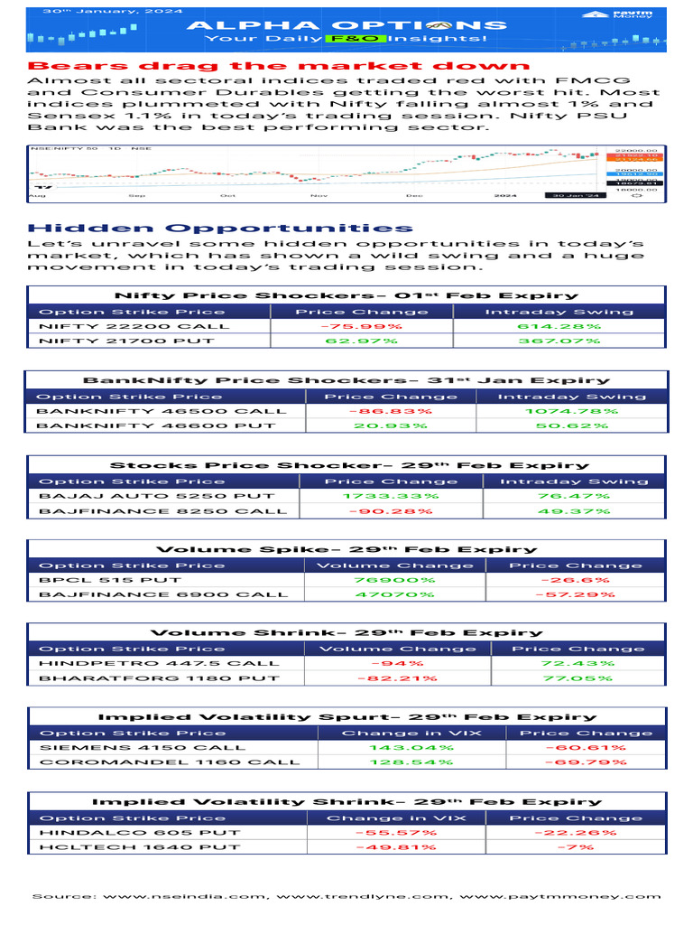 Alpha Options 30th Jan | PDF