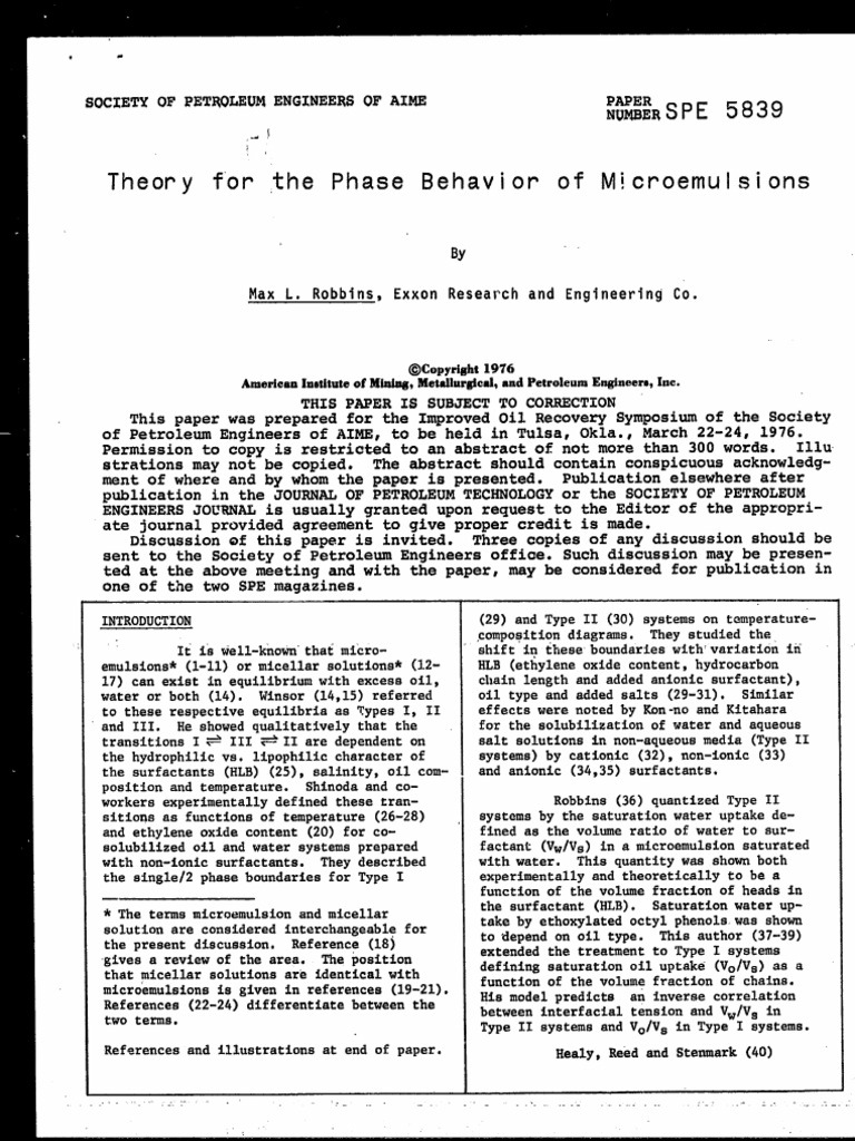 Theory For Phase Behavior | PDF | Phase (Matter) | Chemistry