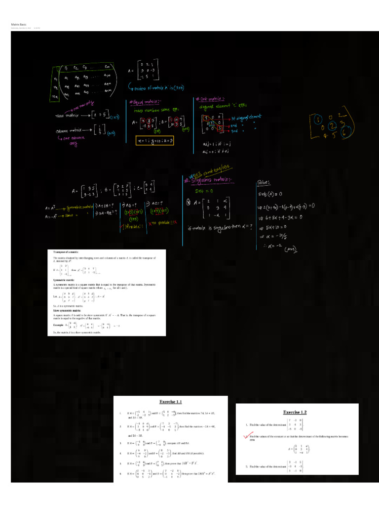 Matrix Basic Pdf