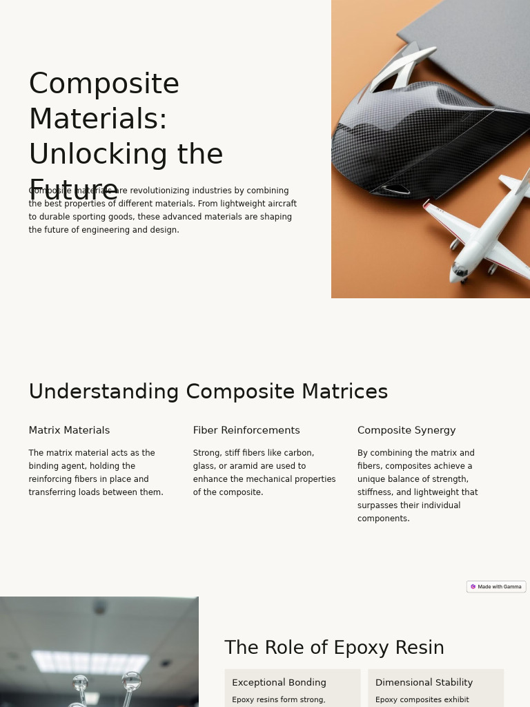 Composite Materials Unlocking The Future | PDF | Composite Material | Epoxy